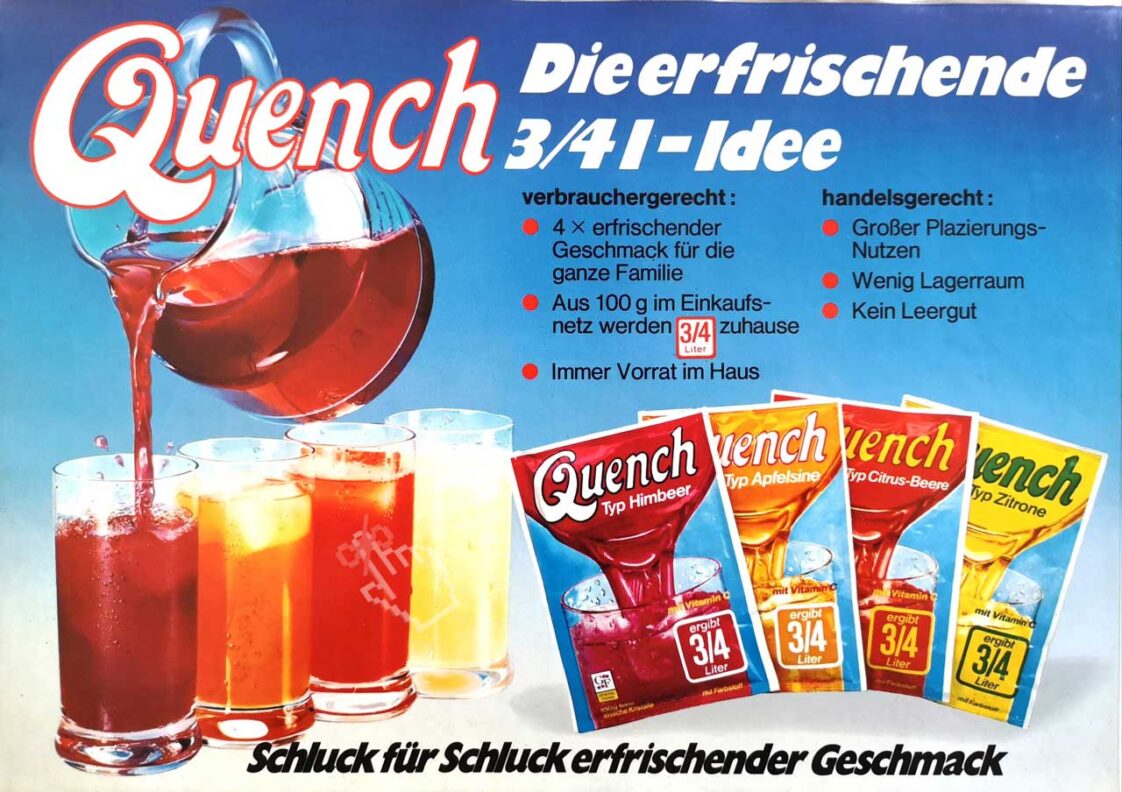 Quench Erfrischungsgetränk – Erinnerst Du Dich?